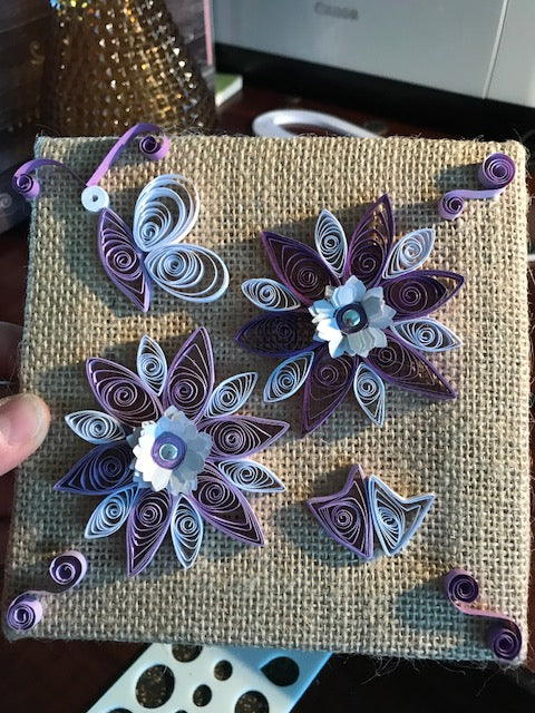 Purple Flowers – Quilling.com